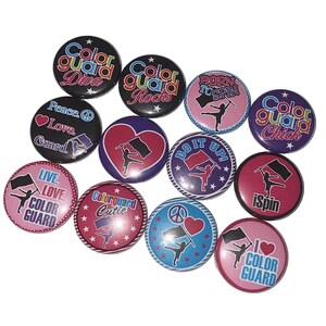 Color Guard, 1", 1.25", Button, Color Guard Gift, Color Guard Party ...