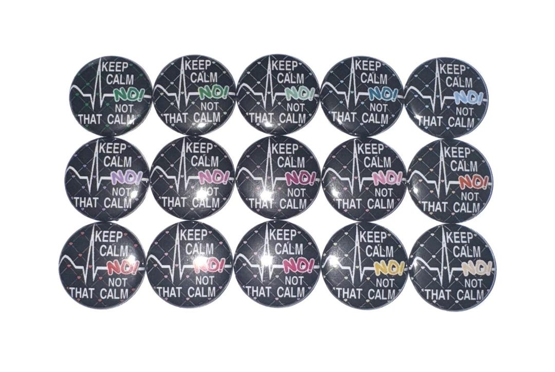 EKG Magnet, 1", 1.25", 1.5", Button Magnet, Electrocardiogram, Medical ...