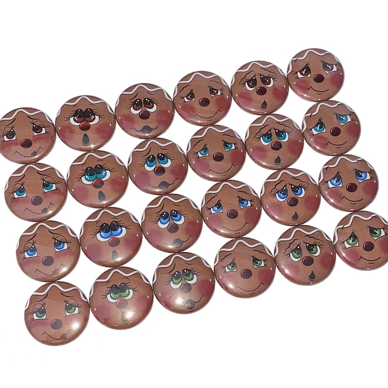 Gingerbread Faces - Etsy