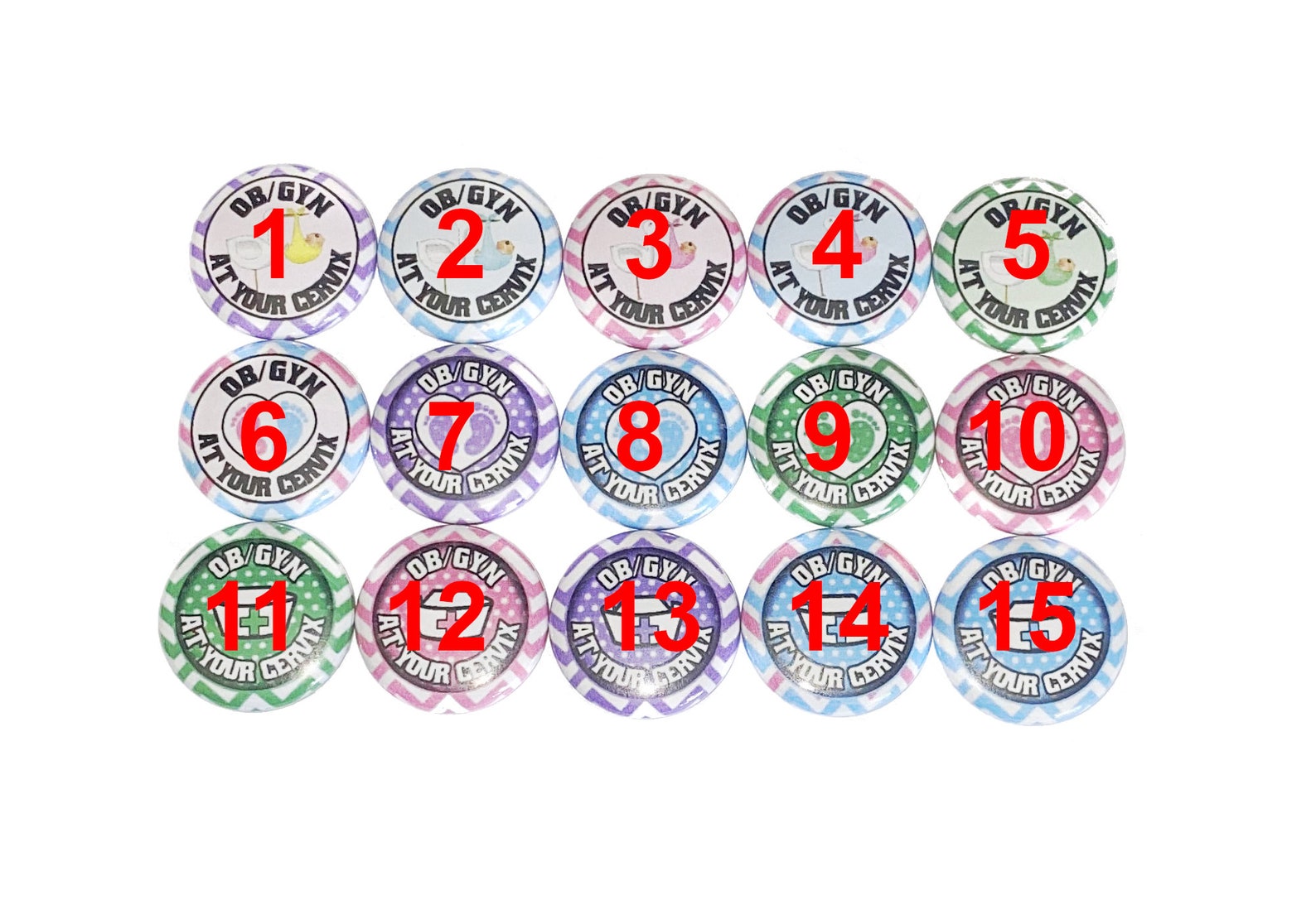 OB, GYN, 1", 1.25", Button, Ob Gyn Theme, Obstetrics, Gynecology, Ob ...