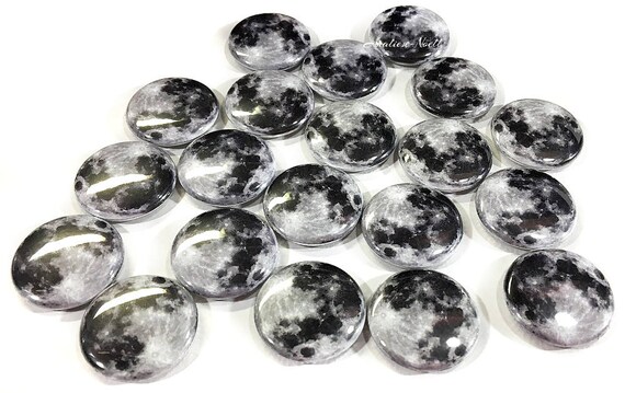 Moon 1 1.25 Button Moon Party Favor Moon | Etsy