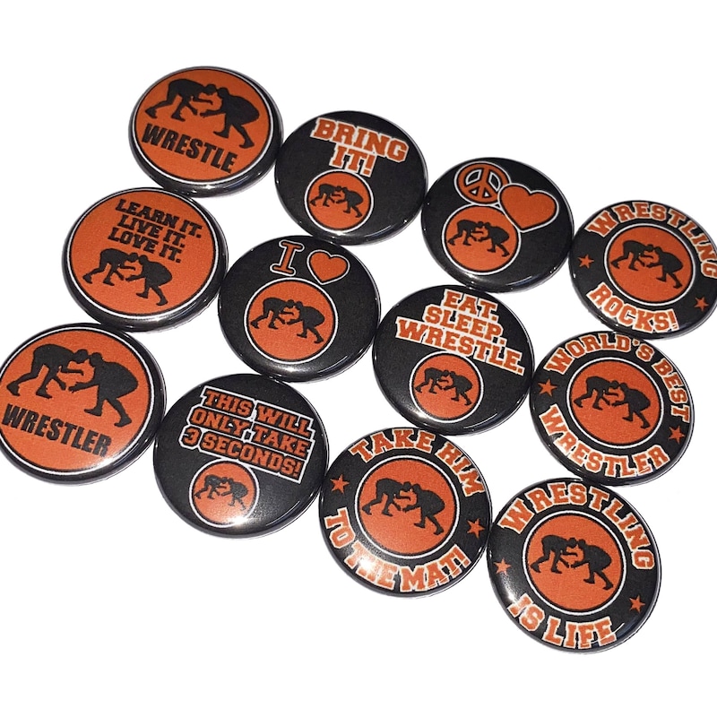 Wrestling Pins - Etsy