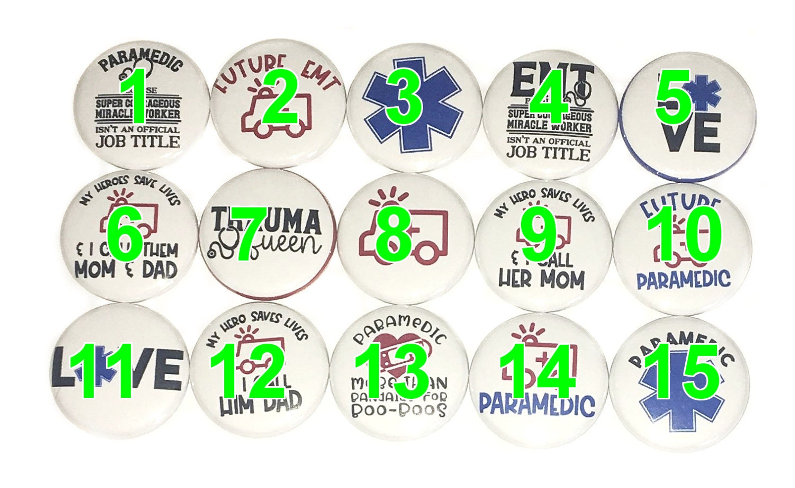 EMT Magnet Paramedic Magnet 1 1.25 1.5 - Etsy