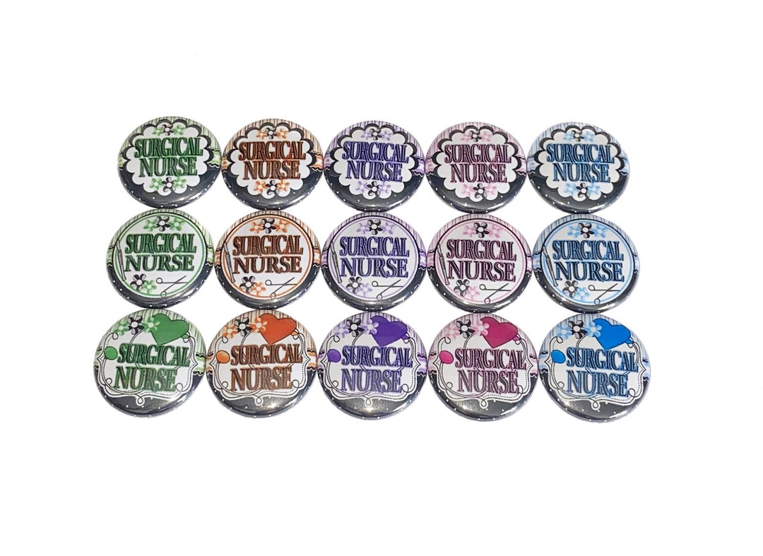 Surgical Nurse Magnet, Surgical Nurse, 1", 1.25", Button Magnet, Nurse ...