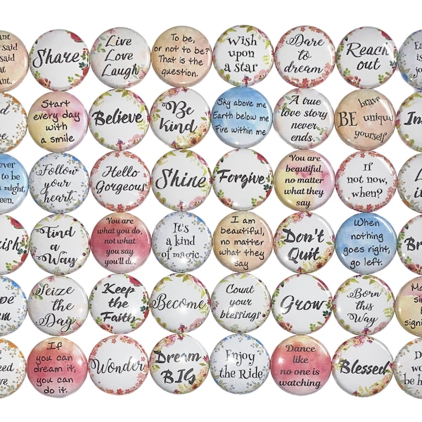 Inspiration Magnets - Etsy