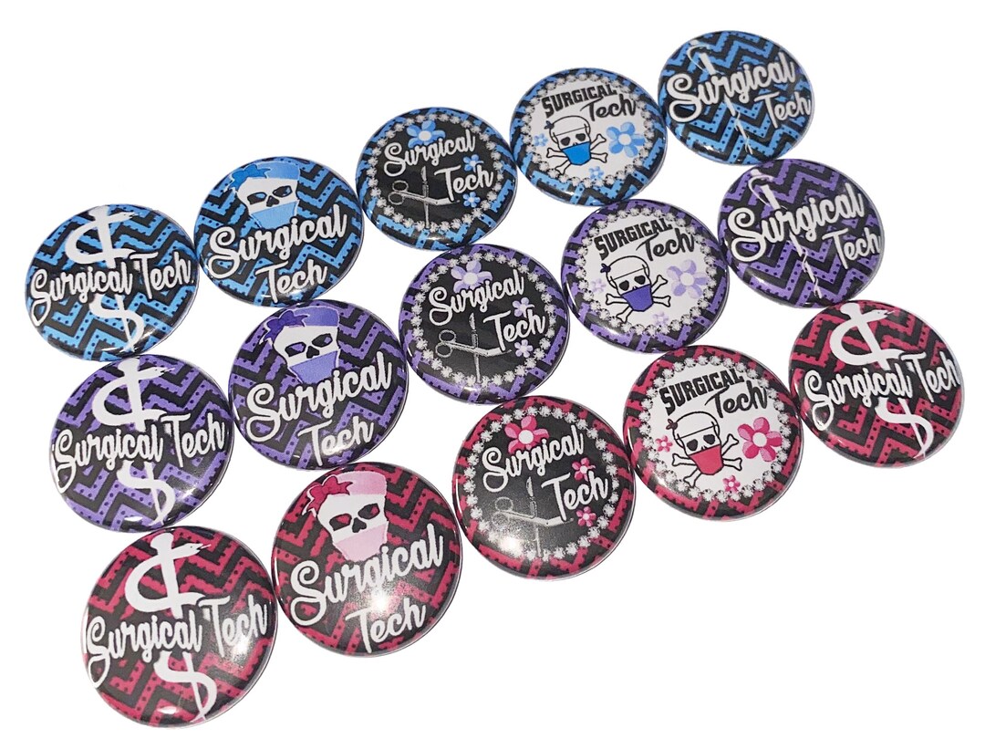 Surgical Tech, 1", 1.25", Button, Surgical, Surgical, Scrub Tech, Party ...