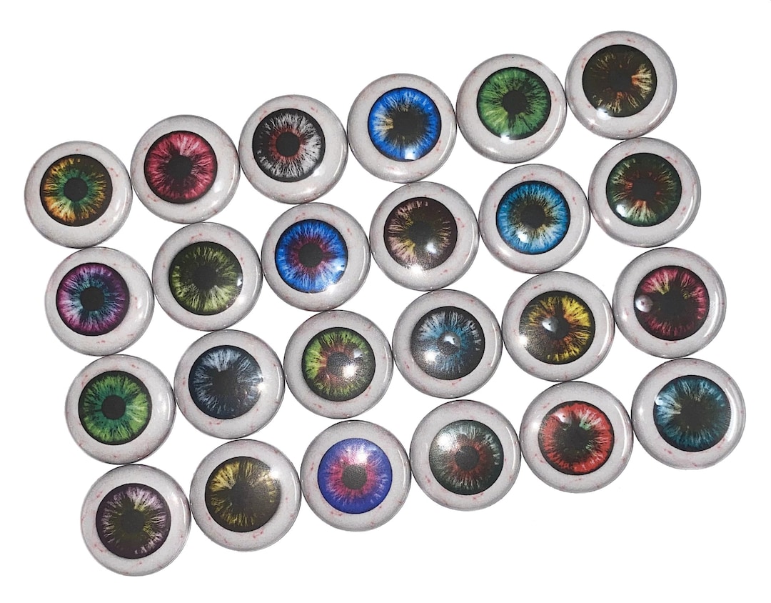 Eyes, 1", 1.25", 1.5", 2.25", Button, Eyeball, Eye Theme, Eyeball Decor ...