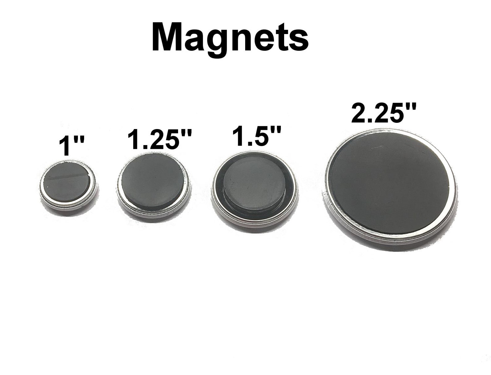 Clock Magnet, 1", 1.25", 1.5", 2.25", Button, Around the Clock, Time ...