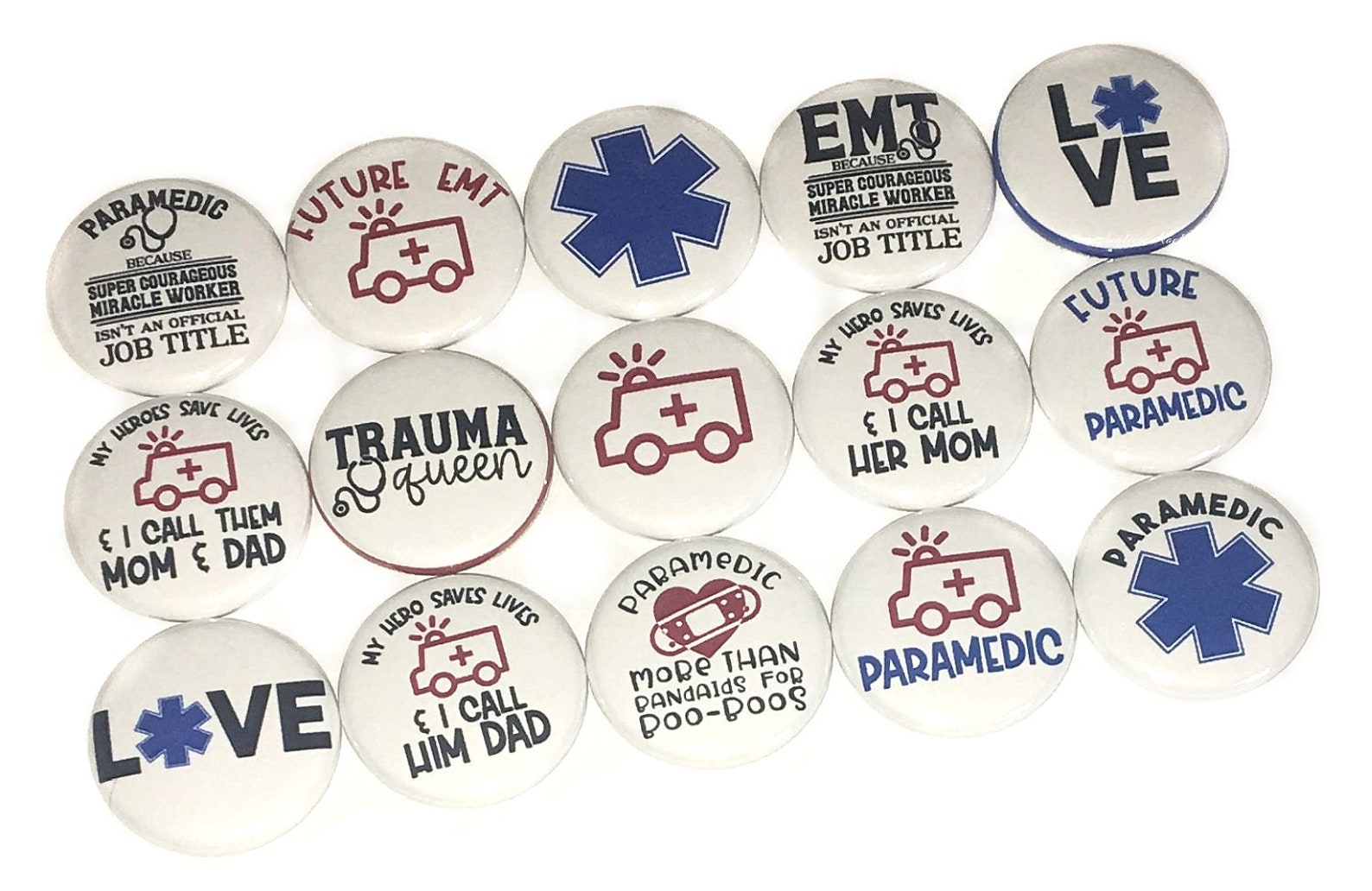 EMT Magnet Paramedic Magnet 1 1.25 1.5 | Etsy