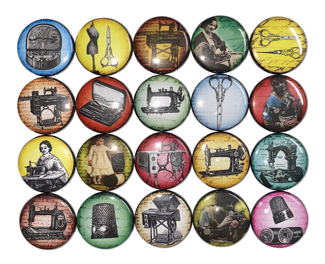 Sewing Magnet, 1", 1.25", 1.5", 2.25", Button Magnet, Thimble Magnet ...