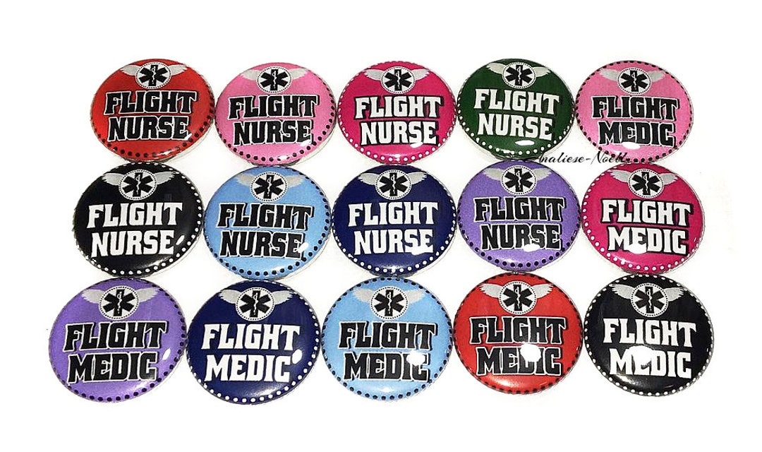 Flight Nurse Magnet, Flight Medic Magnet, RN Magnet, 1, 1.25, Button ...