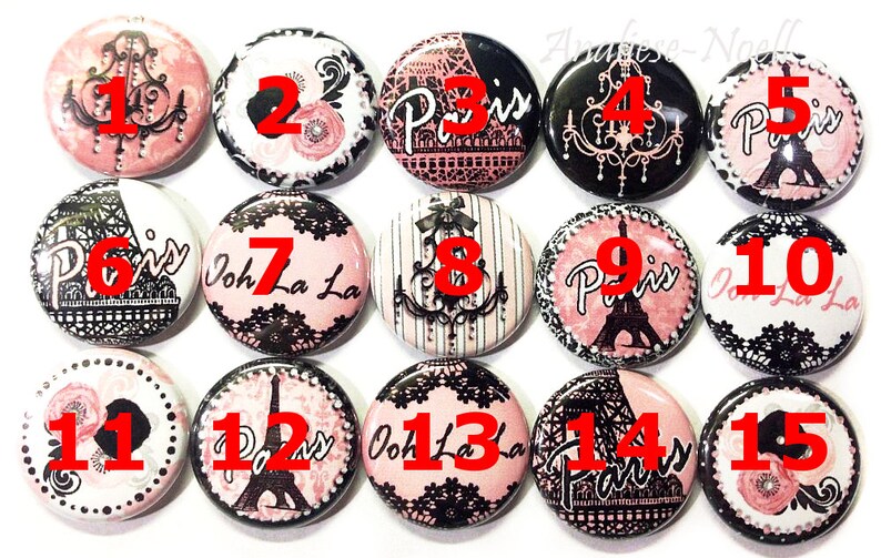 Paris Magnet 1 1.25 1.5 2.25 | Etsy