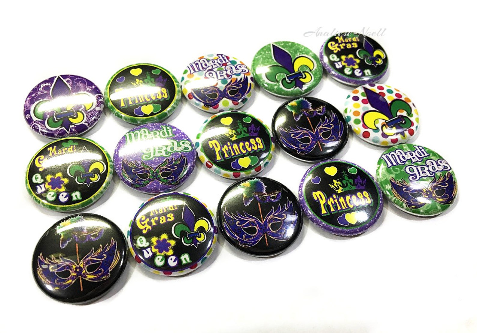 Mardi Gras Magnet 1 1.25 Button Magnet Mardi | Etsy
