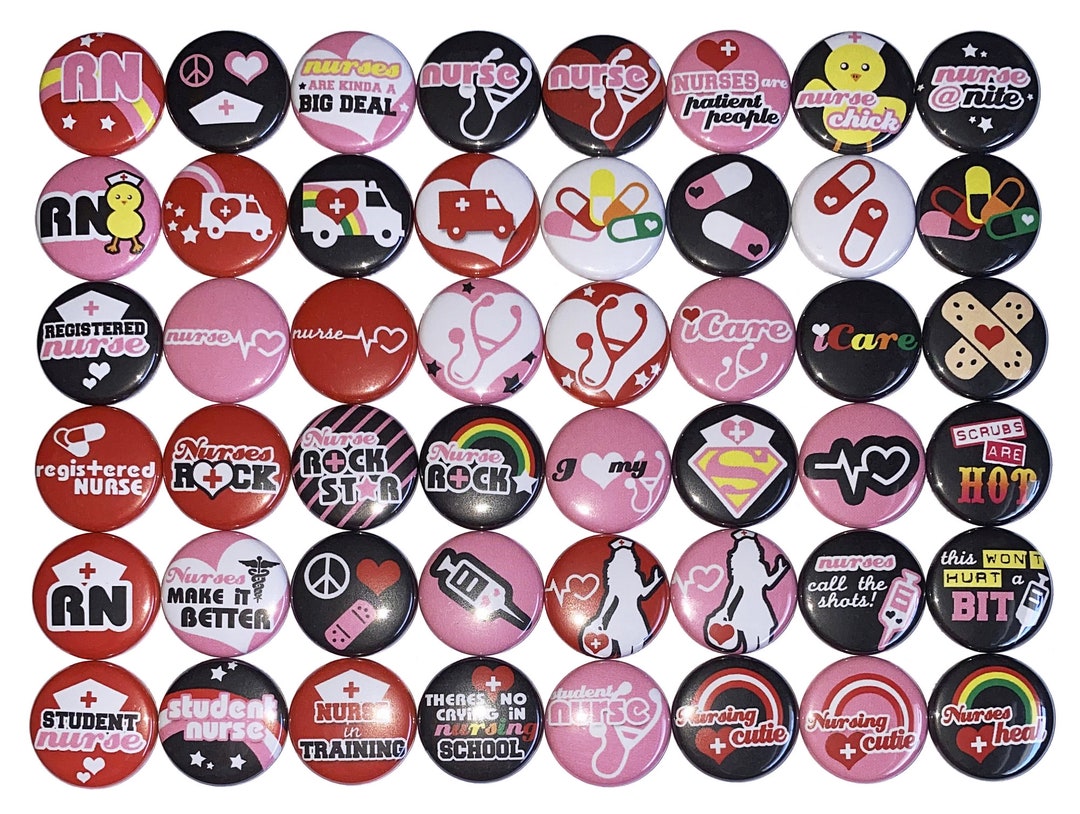 Nurse Magnet, 1", 1.25", Button Magnet, Nursing, Nurse Party Favor ...