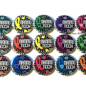 Mammo Tech Magnet, 1", 1.25", Button Magnet, Mammo Tech, Mammo, Mammo ...