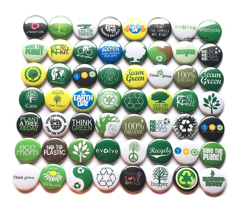 Recycle Magnet 1 1.25 1.5 2.25 | Etsy