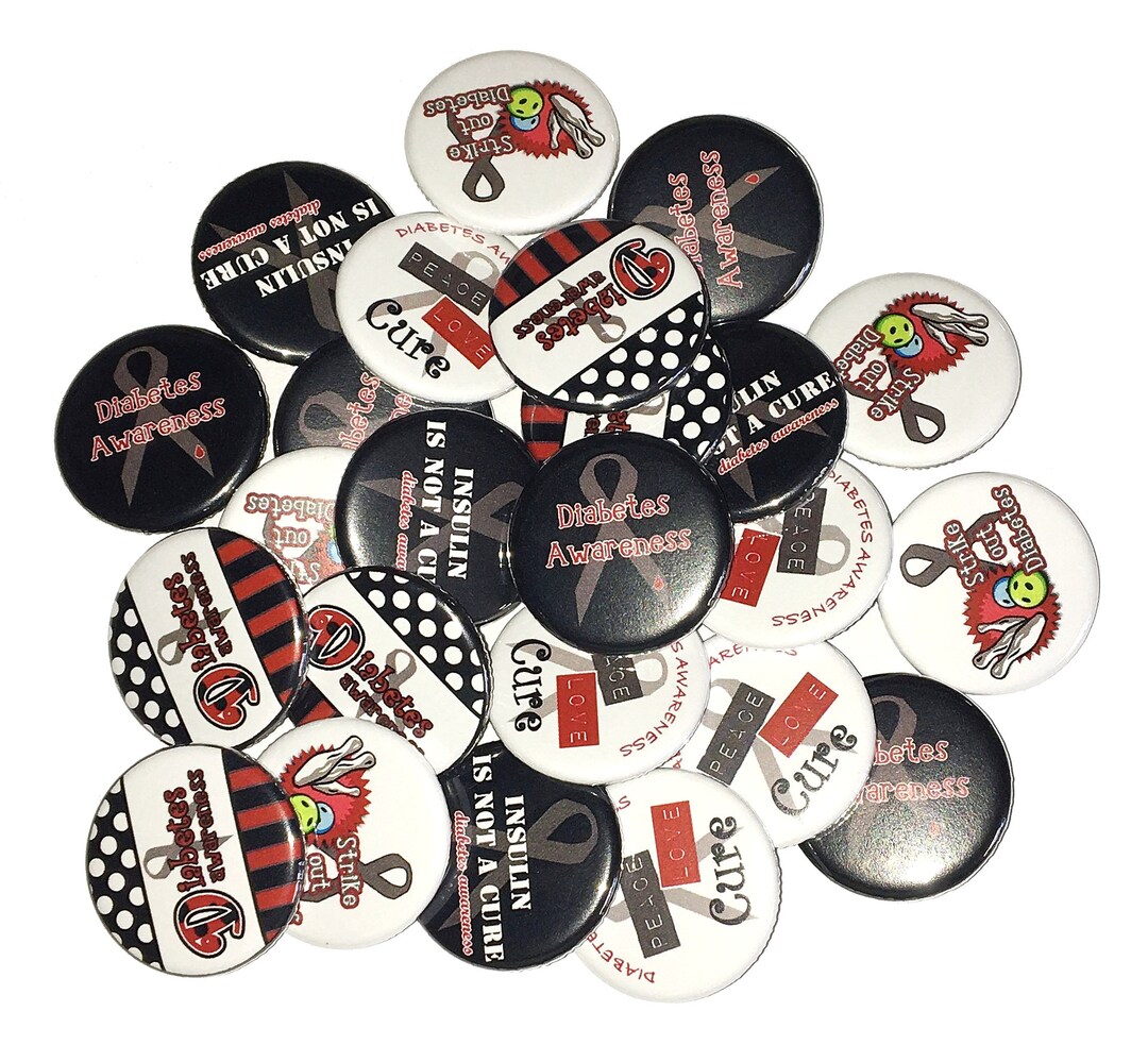 Diabetes Magnet, 1", 1.25", Button Magnet, Diabetes, Diabetes Theme ...