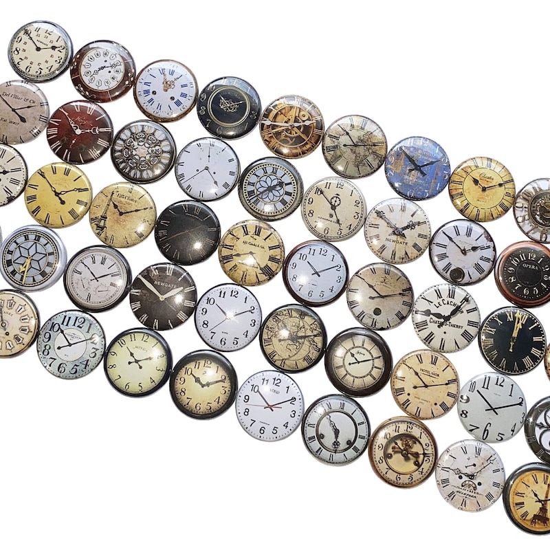 Buttons With Clock - Etsy
