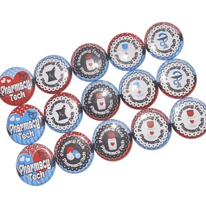 Pharmacy Tech Magnet, 1", 1.25", Button Magnet, Pharmacy Theme, Party ...