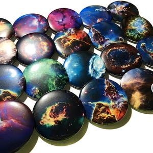 Outer Space, 1.5", 2.25", Button, Space, Galaxy Theme, Party Favor ...