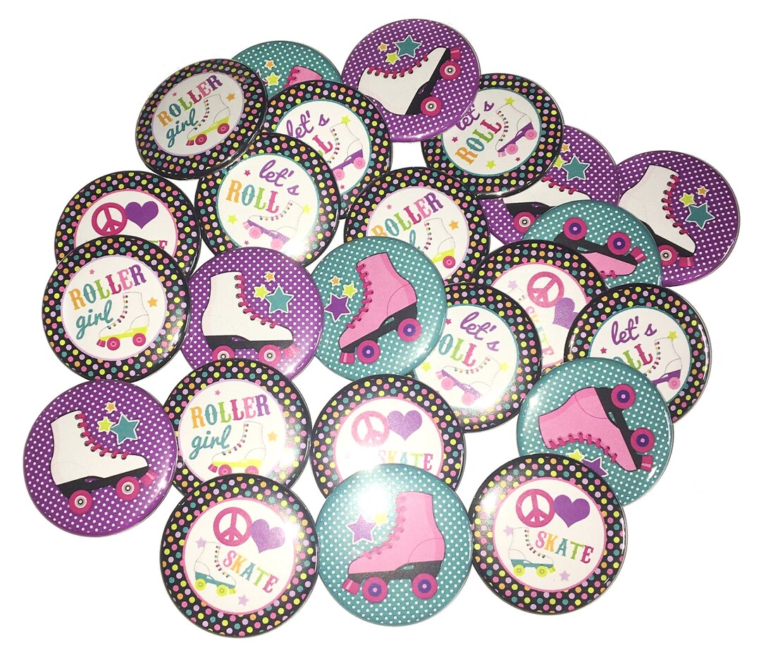 Roller Skate, 1", 1.25", 1.5", 2.25", Button, Skate, Skating, Skate ...