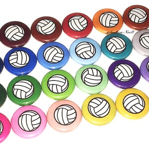 Volleyball Magnet 1 1.25 Button Magnet | Etsy