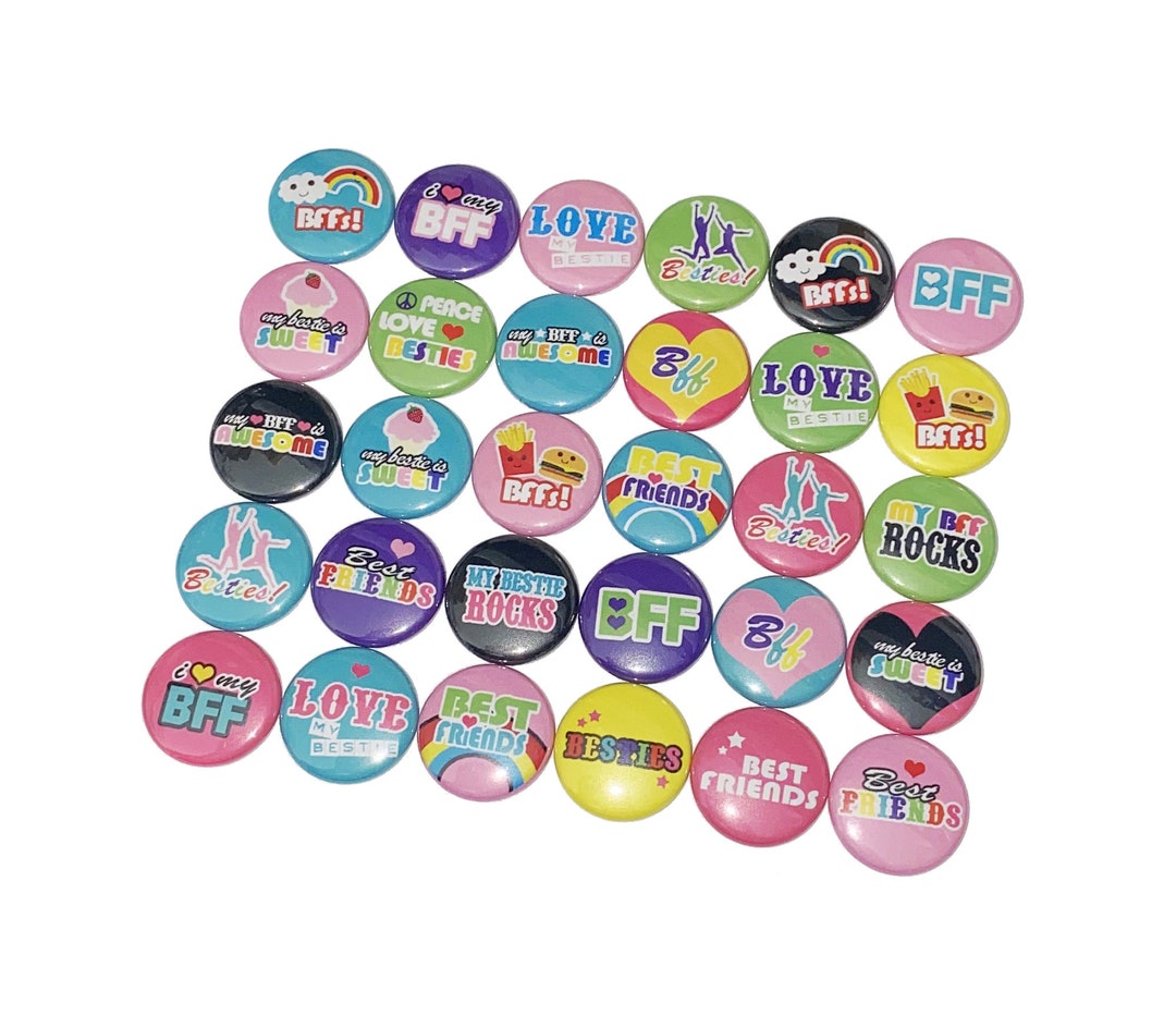 Best Friends, 1", 1.25", Button, Best Friend Gift, Best Friend Theme ...