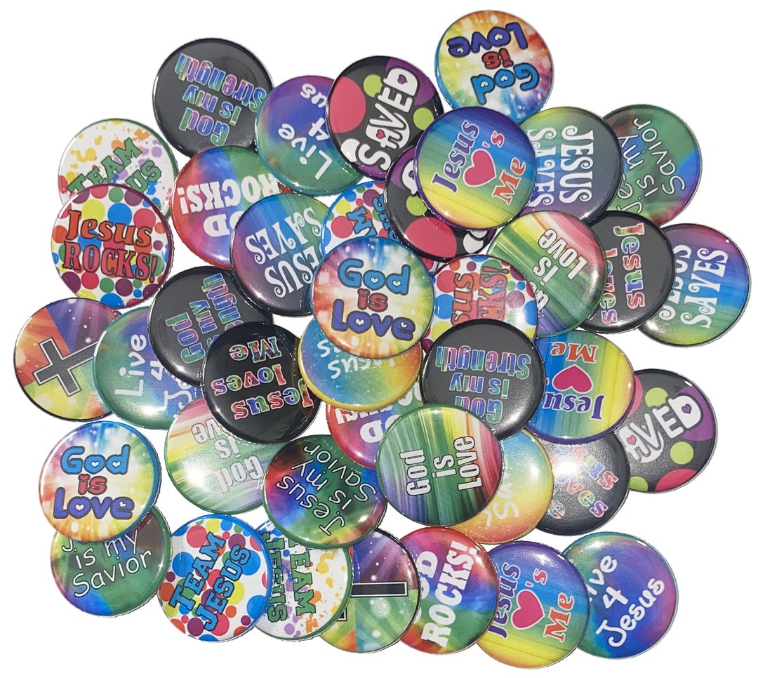 Jesus Saves, 1", 1.25", Button, Christian, Jesus Loves Me, Jesus ...