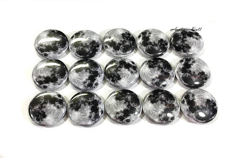 Moon 1 1.25 Button Moon Party Favor Moon | Etsy