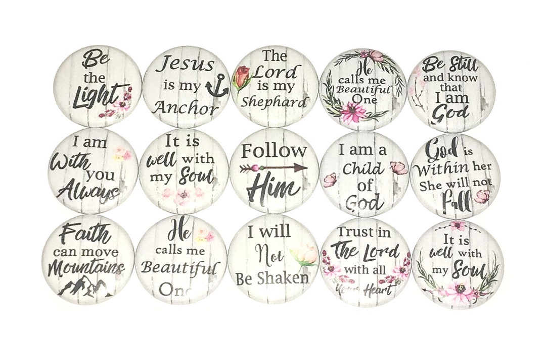 Christian Magnet, 1", 1.25", Button Magnet, Prayer Magnet, Pray, Church ...