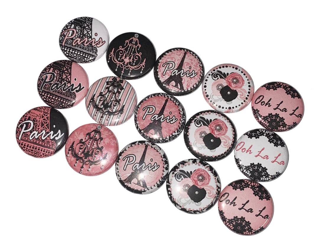 Paris Magnet, 1", 1.25", 1.5", 2.25", Button Magnet, Paris, Paris Theme ...