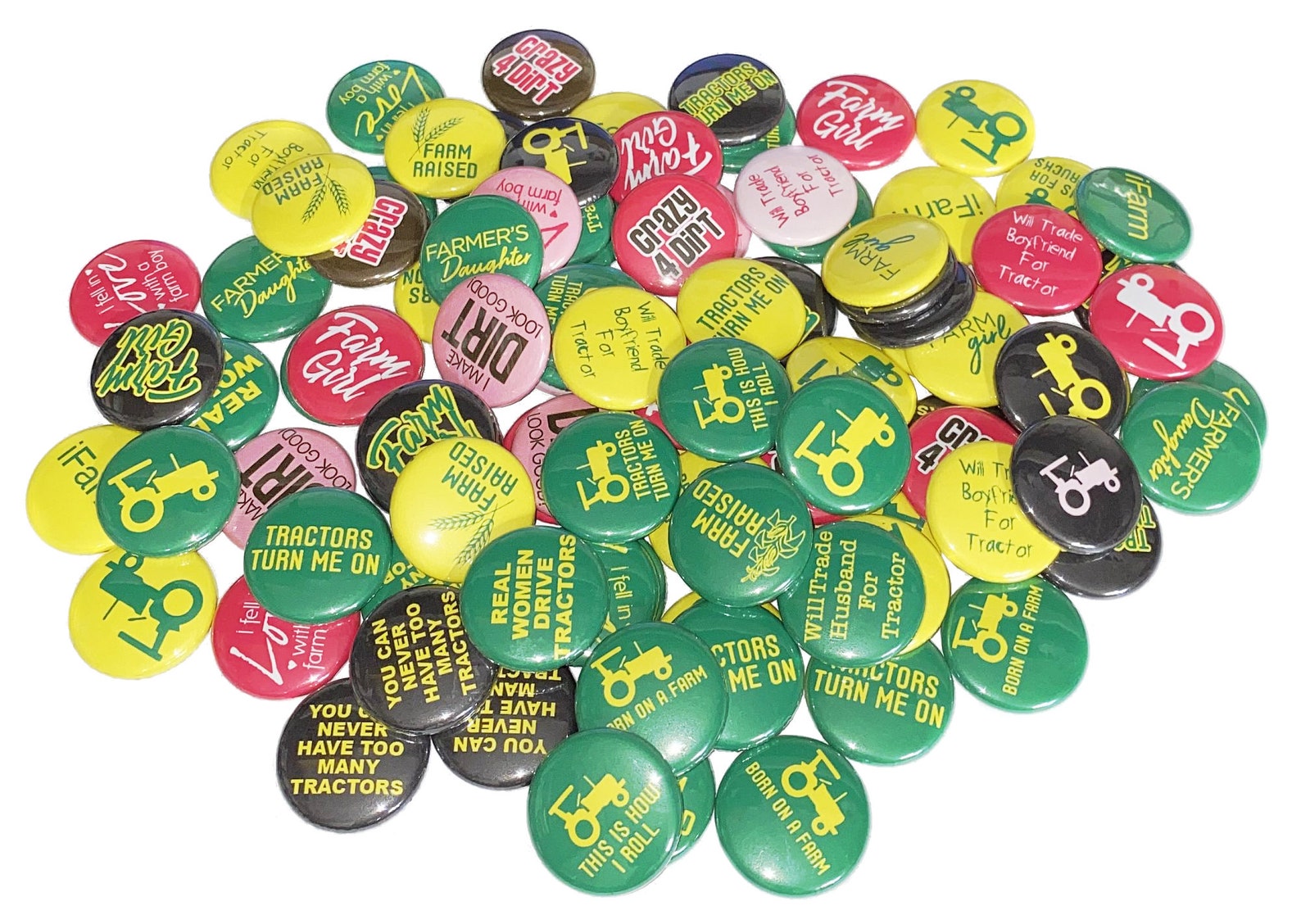 Farmer Magnet Tractor Magnet 1 1.25 1.5 - Etsy