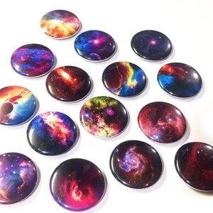 Galaxy, 1", 1.25", Button, Space, Galaxy Theme, Space Theme, Space ...