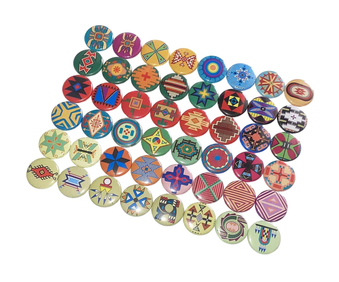 Native American, 1", 1.25", 1.5", 2.25", Button, Native American Decor ...