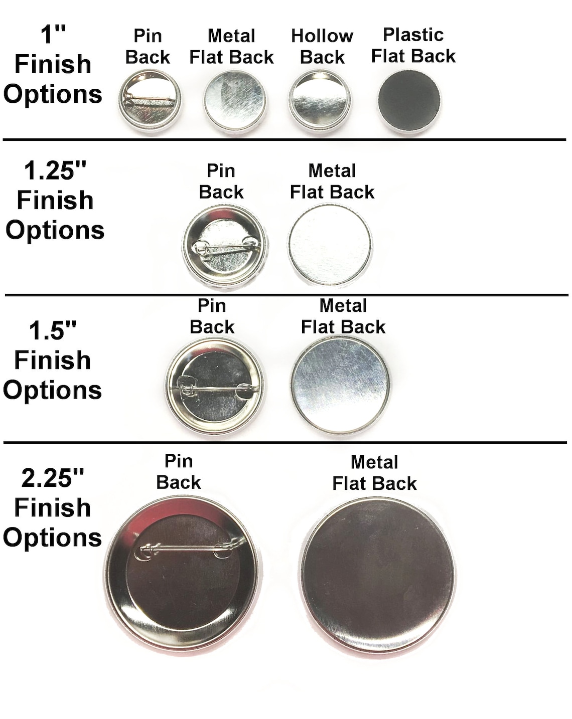 Clocks 1 1.25 1.5 Button Clock Button - Etsy