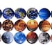 Planets 1 1.25 Button Space Earth Planet - Etsy