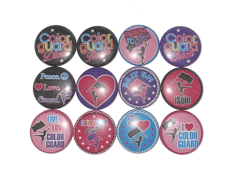 Color Guard, 1", 1.25", Button, Color Guard Gift, Color Guard Party ...