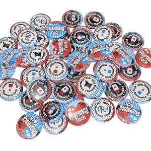 Pharmacy Tech Magnet, 1", 1.25", Button Magnet, Pharmacy Theme, Party ...
