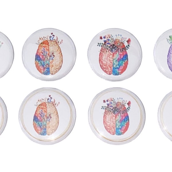 Brain Button - Etsy
