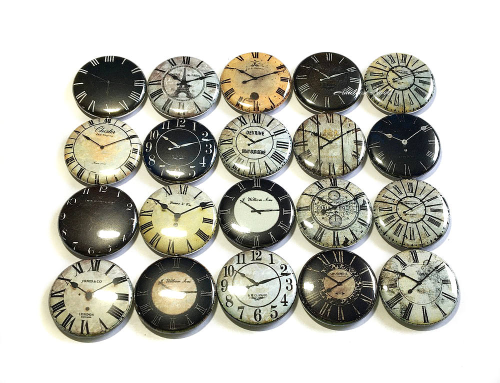 Old Clock Magnet 1 1.25 1.5 2.25 | Etsy