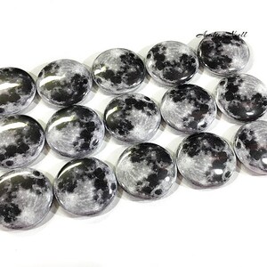 Moon, 1", 1.25", Button, Moon Party Favor, Moon Theme, Moon Decor, Moon ...