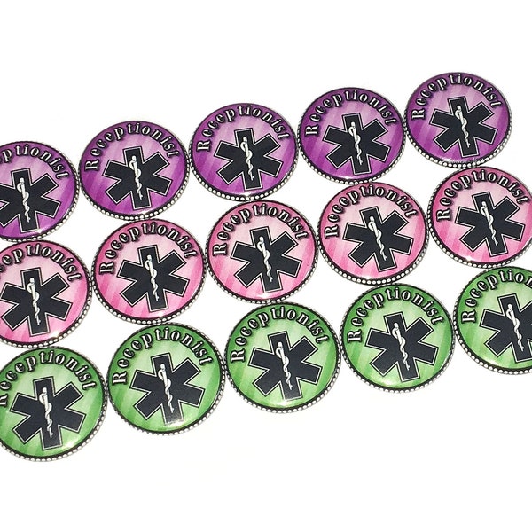 Receptionist Badge - Etsy