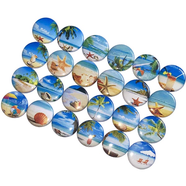 Beach Theme Buttons - Etsy