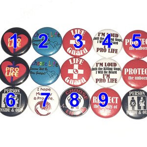 Pro-life Magnet, 1", 1.25", Button Magnet, Prolife, Pro Life, Pro Life ...