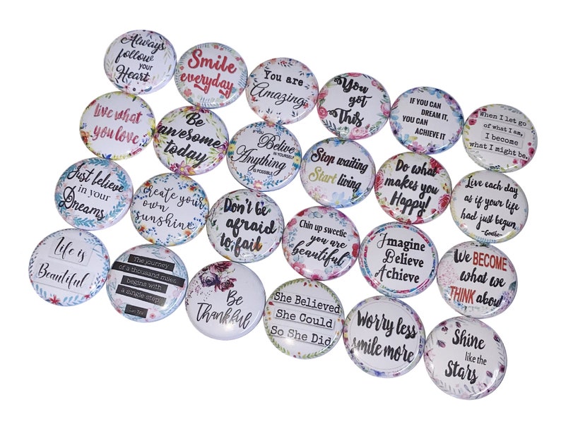 Uplifting Magnet, Encouragement Magnet, 1", 1.25", 1.5", 2.25", Button ...