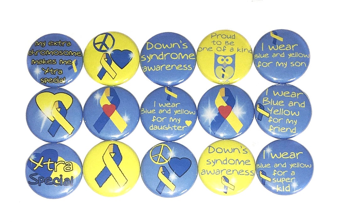 Down Syndrome, Imperfect, 1.25" Pinback Button, 20 Buttons, Ready to ...