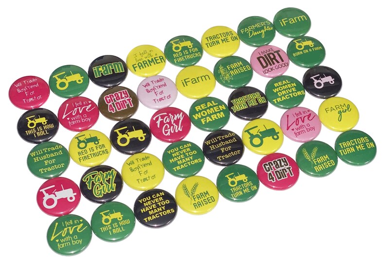 Farmer Magnet Tractor Magnet 1 1.25 1.5 - Etsy