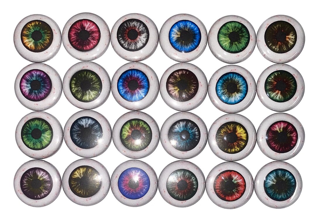 Eye Magnet, 1", 1.25", 1.5", 2.25", Button Magnet, Eye, Eye Decor, Eye ...