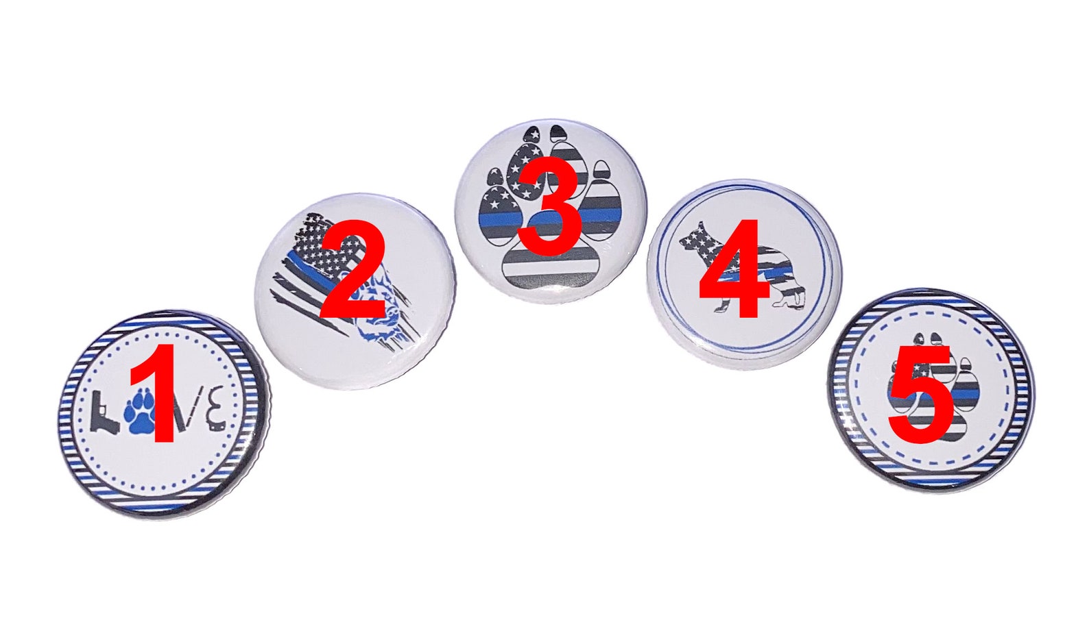 Law Enforcement Magnet, 1", 1.25", 1.5", 2.25", Button Magnet, Police ...