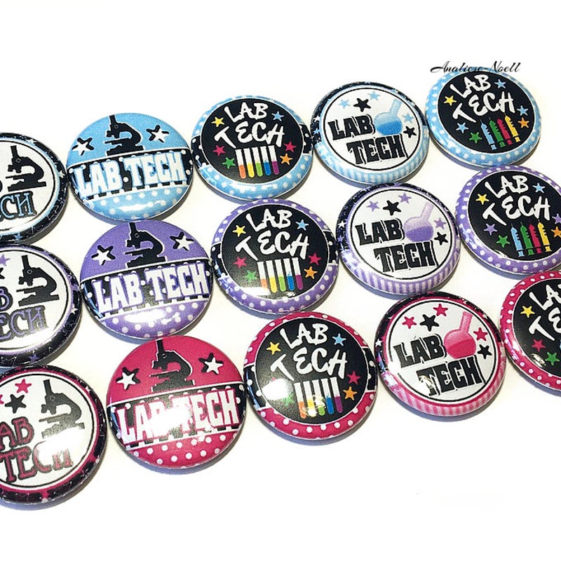 Lab Tech Pins Etsy